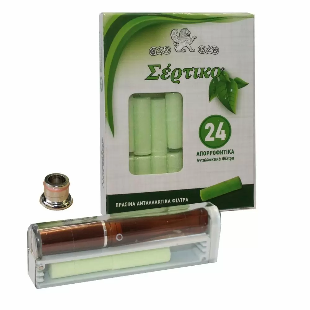 ΠΙΠΑ ΣΕΡΤΙΚΟ ΓΙΑ EXTRA SLIM ΤΣΙΓΑΡΟ ΑΣΗΜΙ + ΔΩΡΟ 27 ΦΙΛΤΡΑ (SD-325A)