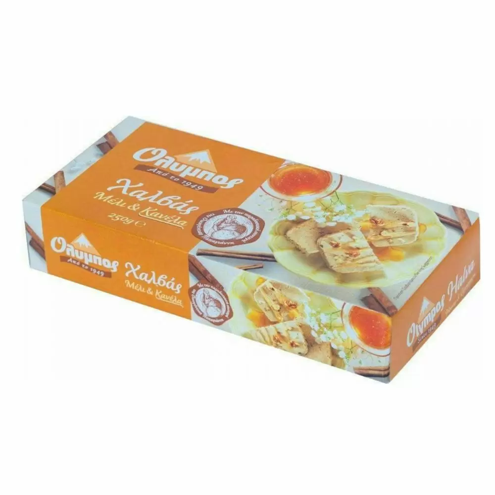 ΧΑΛΒΑΣ ΟΛΥΜΠΟΣ ΜΕ ΜΕΛΙ & ΚΑΝΕΛΑ 250gr