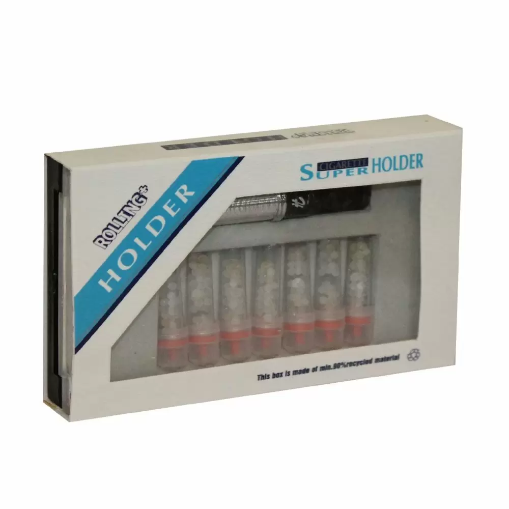 ΠΙΠΑ ROLLING SUPER HOLDER ΓΙΑ ΚΑΝΟΝΙΚΟ ΤΣΙΓΑΡΟ 8mm ΜΑΥΡΗ