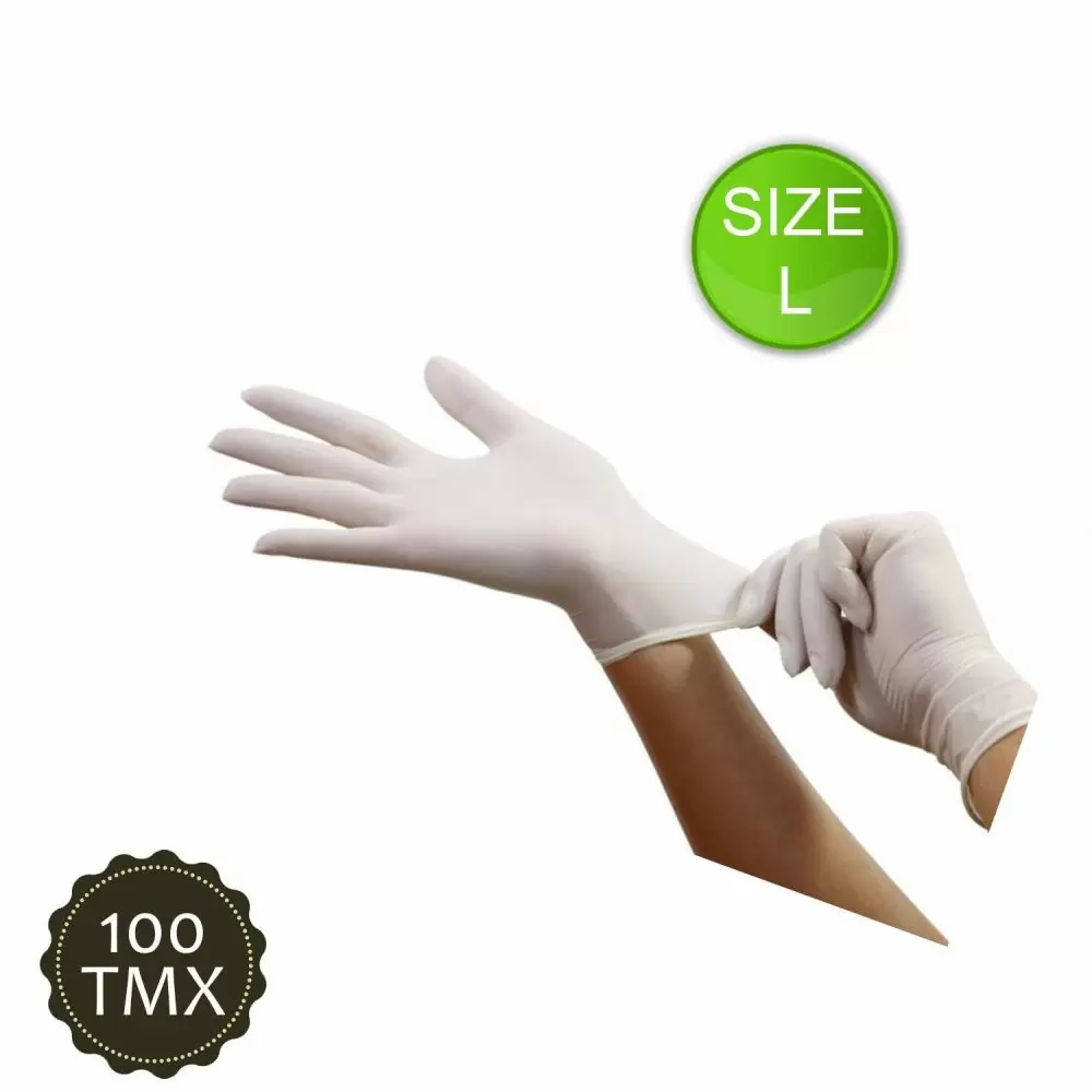 ΓΑΝΤΙΑ ΒΙΝΙΛΙΟΥ ΑΠΟΥΔΡΑΡΙΣΤΑ 100 ΤΕΜ LARGE