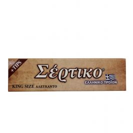 ΤΣΙΓΑΡΟΧΑΡΤΟ ΣΕΡΤΙΚΟ ΑΛΕΥΚΑΝΤΟ KING SIZE + ΤΖΙΒΑΝΕΣ (51096)