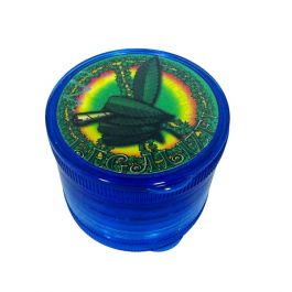 ΤΡΙΦΤΗΣ-GRINDER ΠΛΑΣΤΙΚΟΣ 55 Χ 35mm 4 ΘΕΣΕΩΝ ΔΙΑΦΟΡΑ ΣΧΕΔΙΑ ΜΠΛΕ