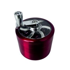 ΤΡΙΦΤΗΣ-GRINDER ΜΕΤΑΛΛΙΚΟΣ ΜΕ ΜΥΛΟ ΠΕΡΙΜΕΤΡΟΣ 60cm 3 ΘΕΣΕΩΝ ΚΟΚΚΙΝΟΣ