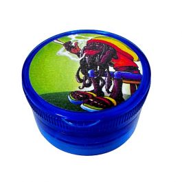 ΤΡΙΦΤΗΣ-GRINDER ΠΛΑΣΤΙΚΟΣ 55 Χ 35mm 3ΘΕΣΕΩΝ ΔΙΑΦΟΡΑ ΣΧΕΔΙΑ ΜΠΛΕ